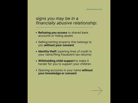 Signs You May Be In A Financially Abusive Relationship