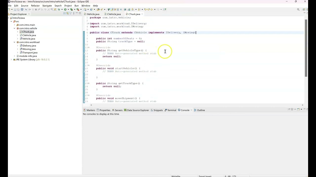 Implementing Interfaces Vs Extending Classes