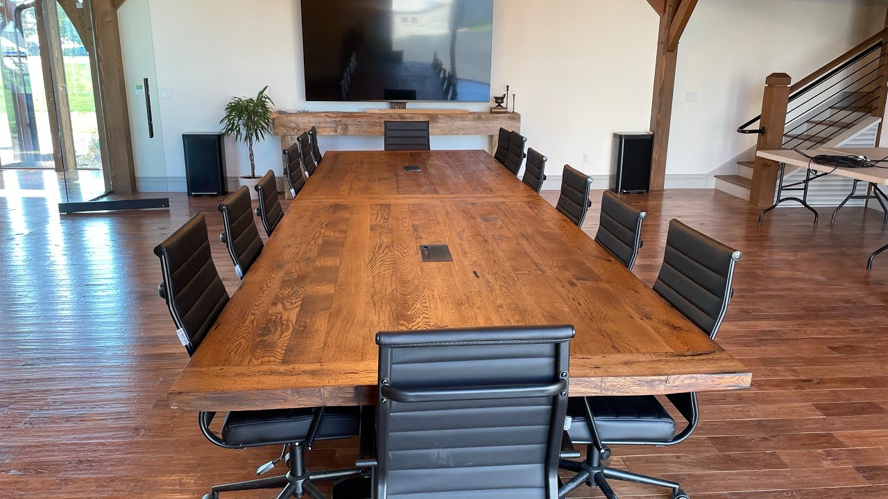 Creating a Reclaimed Oak Table Top