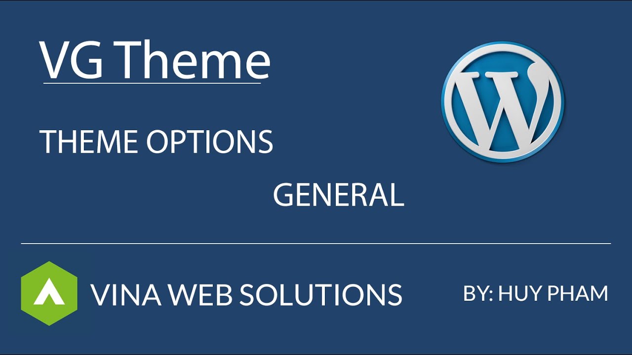 [VG Theme Documentation] Theme Options