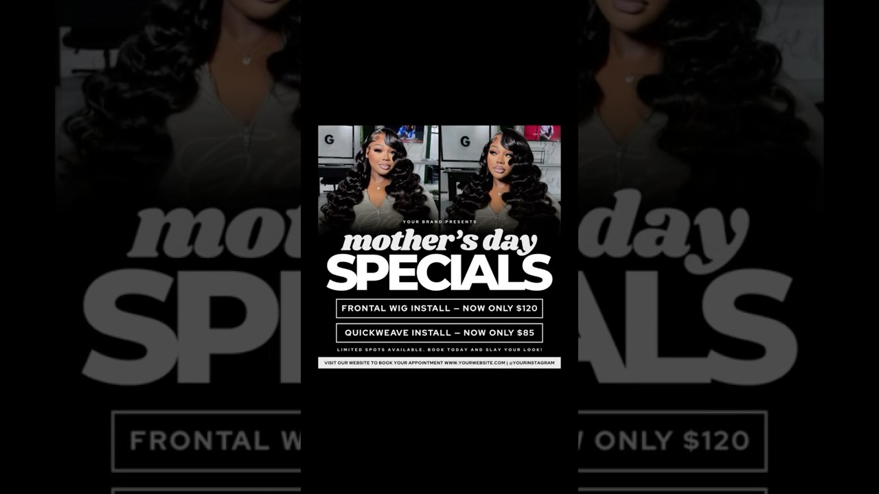Mother’s Day Specials Flyer Template | Canva Tutorial