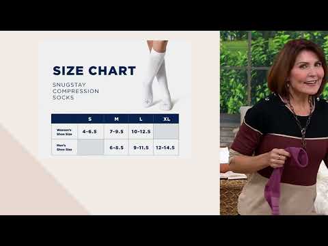 Tommie Copper SnugStay 6pk Ankle or OTC Compression Socks on QVC