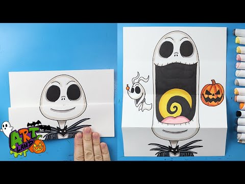 How to Draw Jack Skellington Surprise Fold
