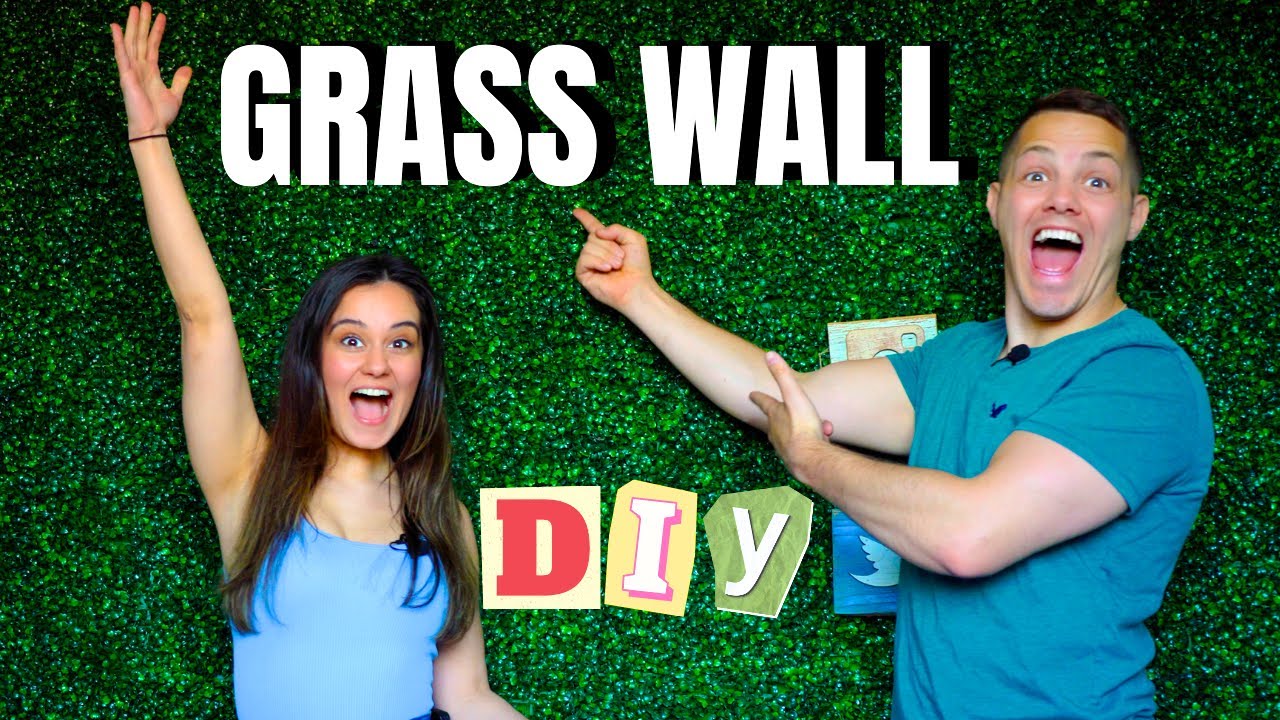 DIY Grass Wall - The Perfect Background for Your Studio