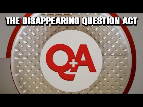 What about me? The Disappearing QandA Question