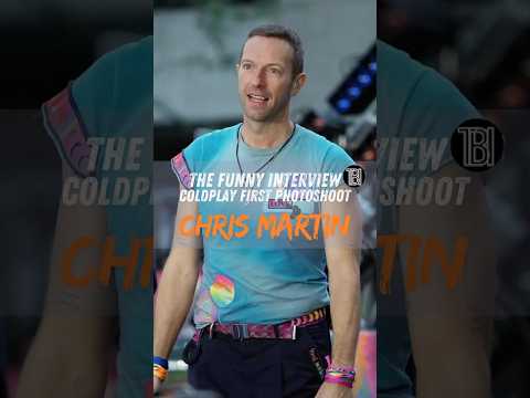 Chris Martin’s reaction to the “First photoshoot of Coldplay”