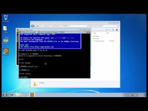 Installing Borland Turbo C 3 on windows 7 using DOSBOX