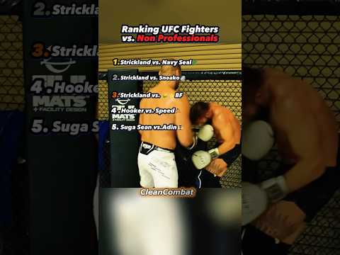 Ranking UFC FIGHTERS vs. NORMAL PEOPLE! 👊🤯 #shorts