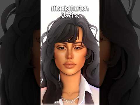 ALPHA CC vs MAXIS MATCH | The Sims 4 #sims #thesims #shorts