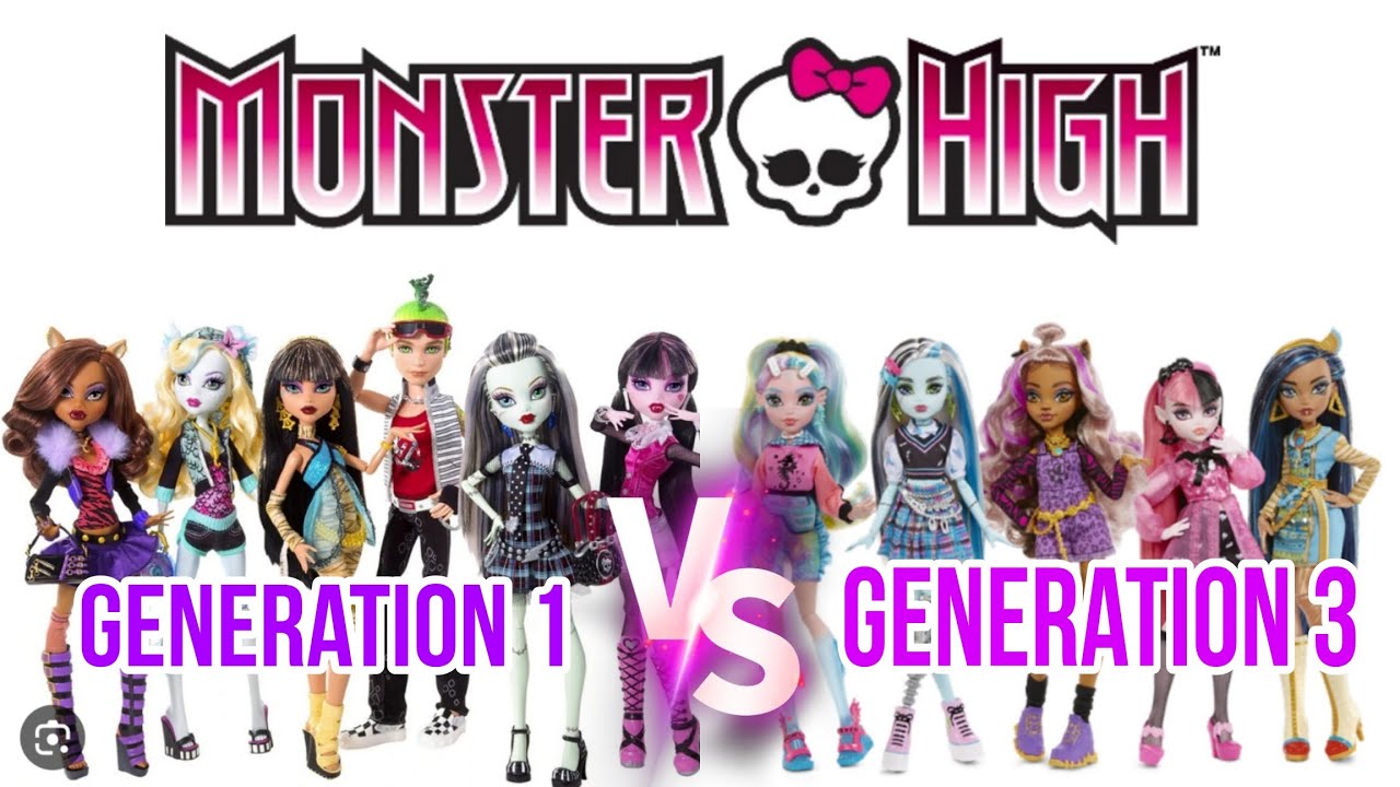 Monster High Evolution: Gen 1 vs Gen 3