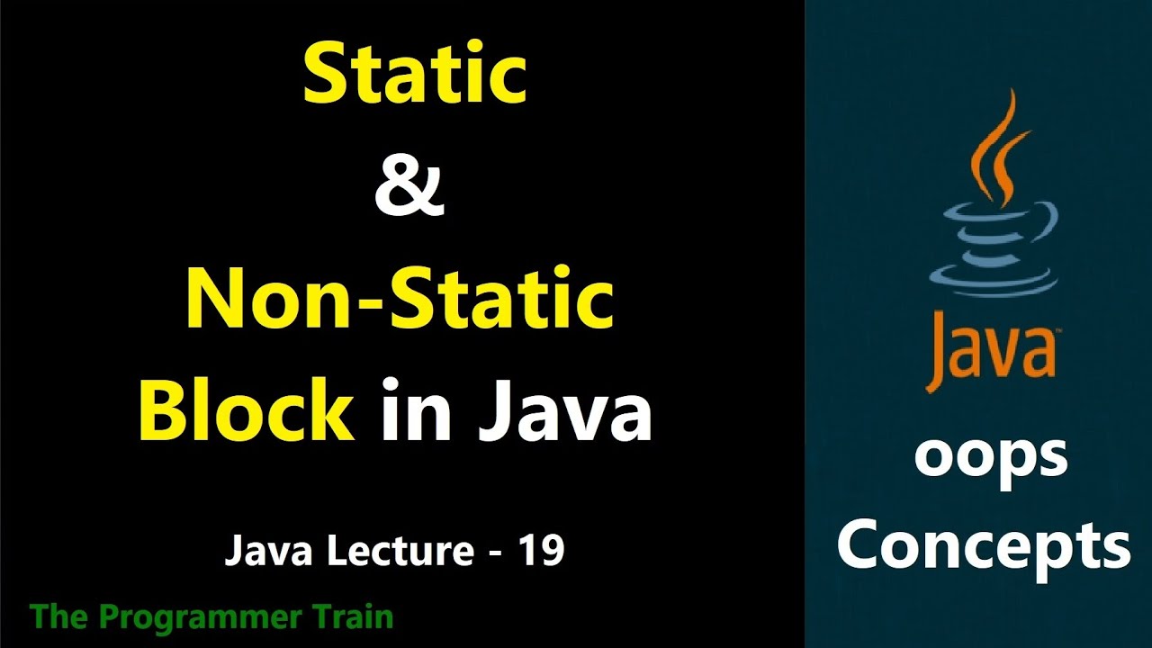 Static and Non static block in Java | Blocks in Java |#interview #java #coding @theprogrammertrain