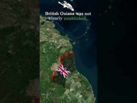 Why does Venezuela claim over half of Guyana? #shorts #geopolitics #history #maps #politics
