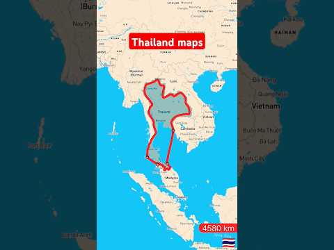 Thailand???????? full location map travel#thailand #maps #shorts #respect
