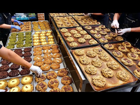 Proses produksi massal kue raksasa yang luar biasa - makanan jalanan Korea