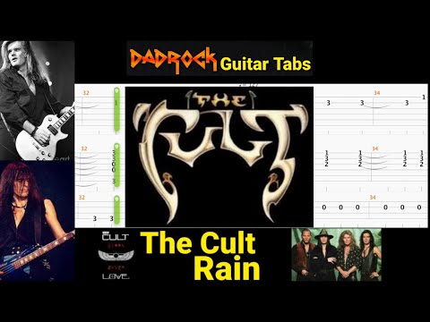 Rain - The Cult - Guitar + Bass TABS Lesson