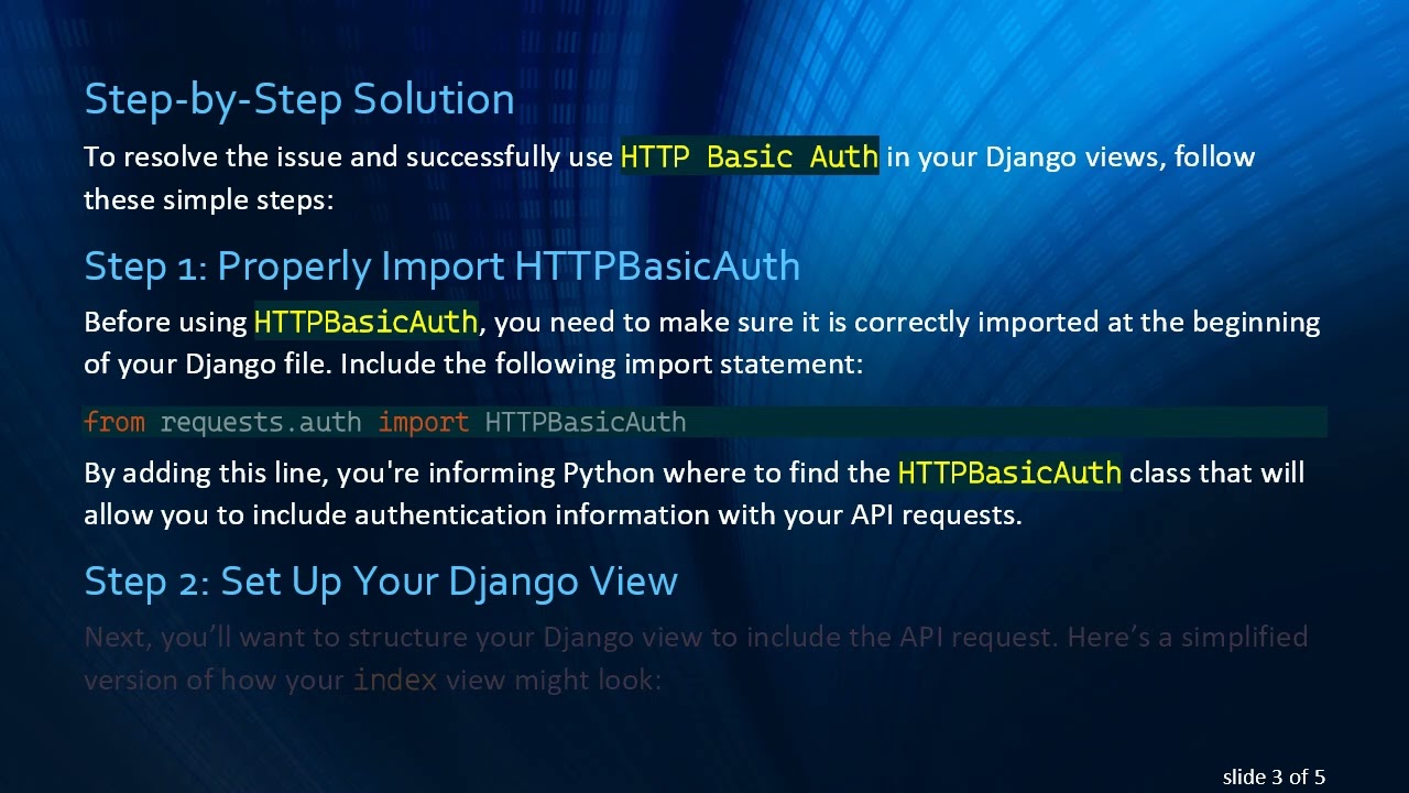 How to Use HTTP Basic Auth in Django for API Requests