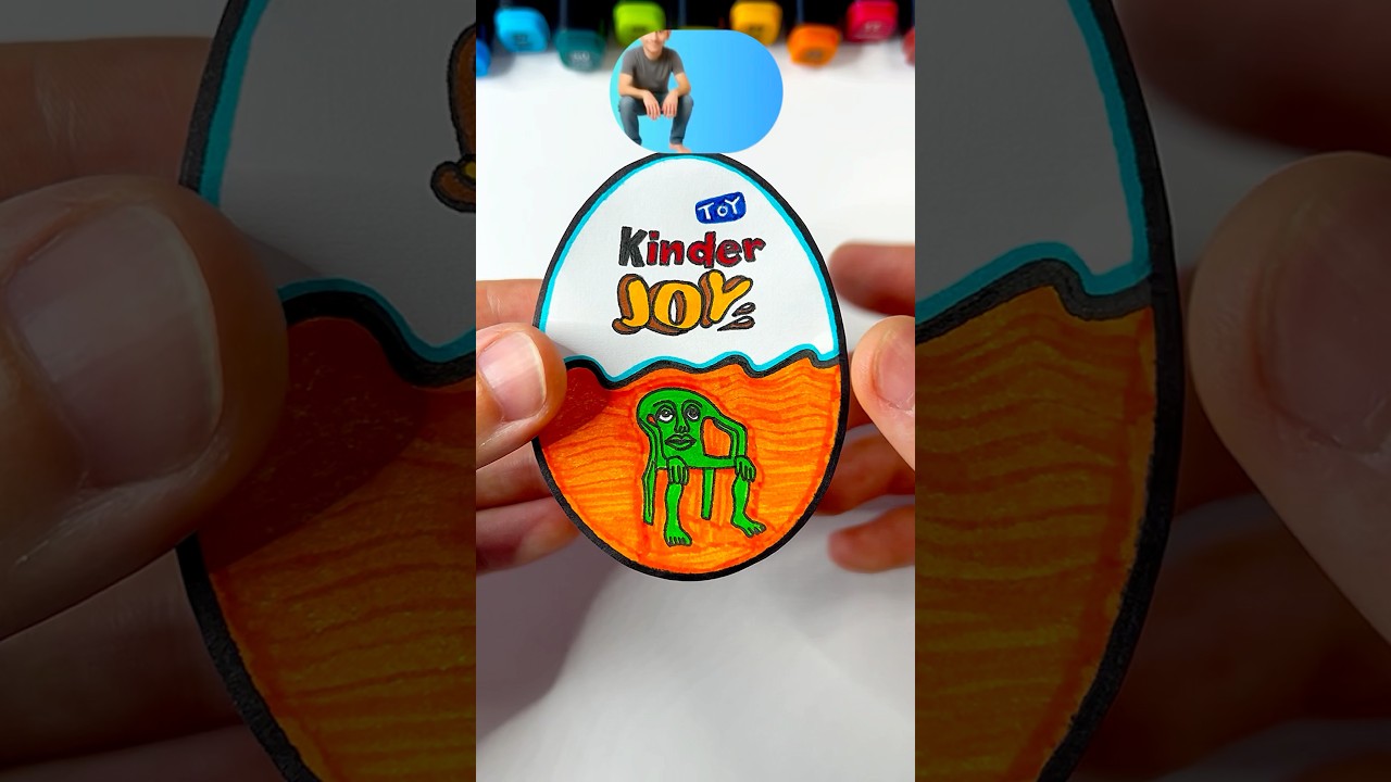DIY Karkirkurkarkarkar Kinder Joy | Paper Craft Ideas #shorts #papercraft