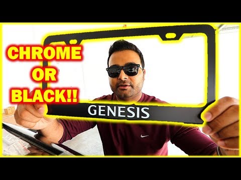 HIGHEST Quality License Plate Frames EVER!! (Chrome or Black)