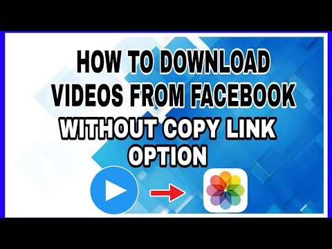 HOW TO DOWNLOAD VIDEO FROM FACEBOOK WITHOUT COPY LINK OPTION|Lumz TV