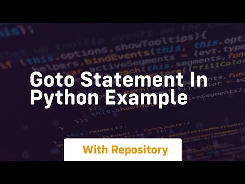 goto statement in python example