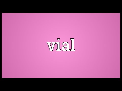 Vial Meaning