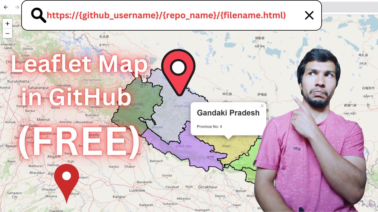 Host Leaflet map in GitHub for Free | WebGIS | GeoDev