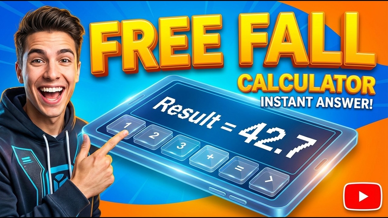 Free Fall Calculator — How to Use It | Engineering Tool