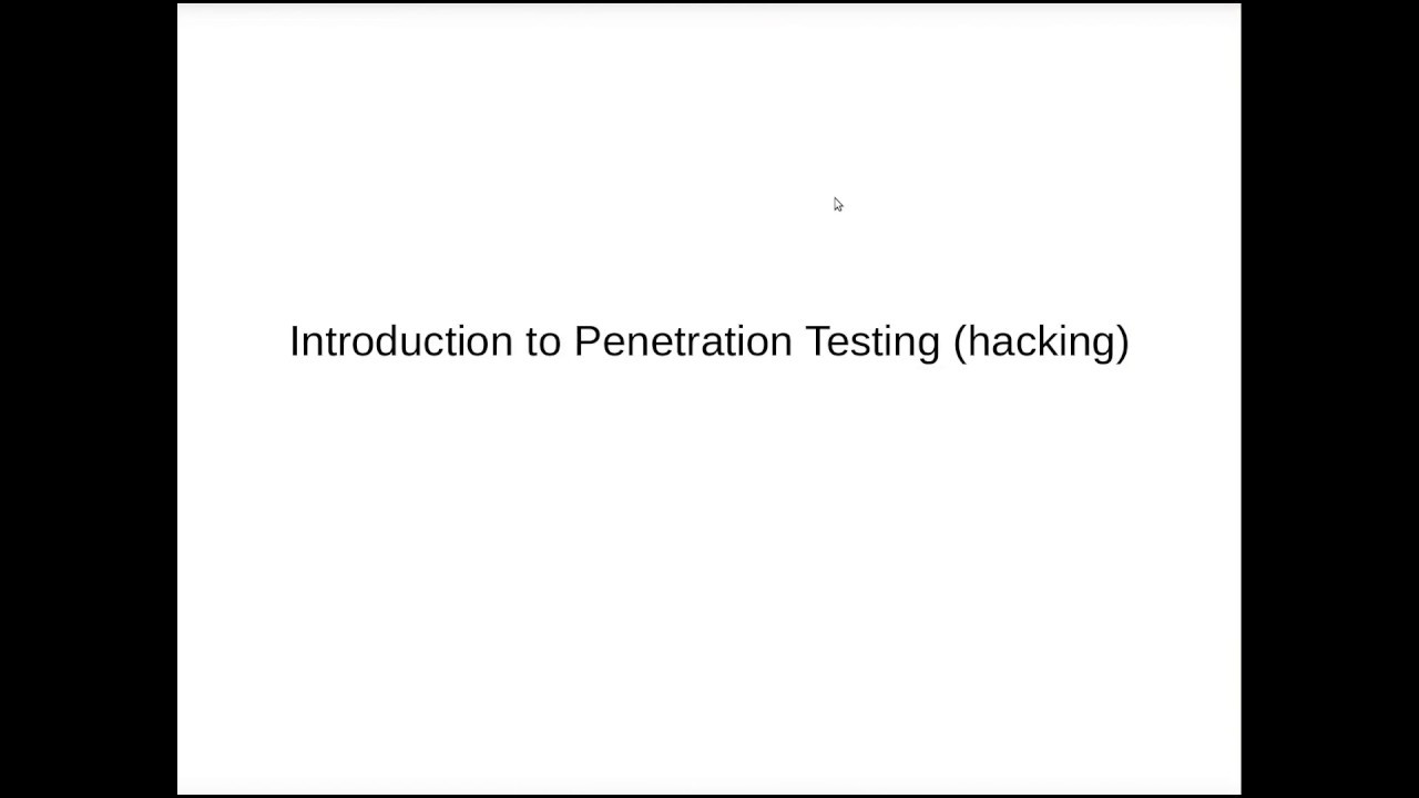 Hacking tutorial 1: Introduction to Penetration Testing