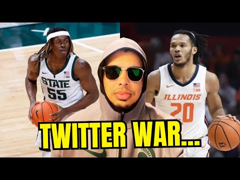 Illinois And Michigan State Twitter Go To War Over Coen Carr Vs. Ty Rodgers!