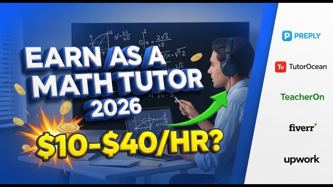 How to Earn as an Online Math Tutor in 2026 | Best Platforms & Real Income Guide