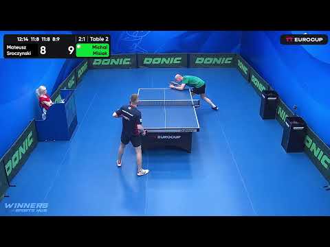 10:45 Mateusz Sroczynski 3:1 Michal Misiak 09.06.2023 | TT Euro.Cup Poland Master.