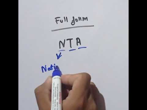 Full form of NTA with trick #shorts #youtubeshort #navbodhteacher