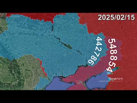 Russian Invasion of Ukraine: Every Day to May 1st, 2025 using Google Earth