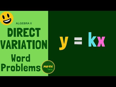 How to Solve Direct Variation Algebra Word Problems 4 Examples in Under 10 min