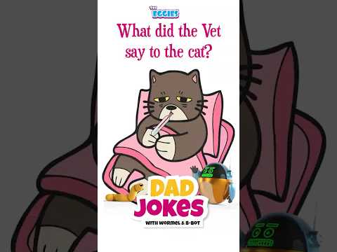 DAD JOKES | Cat Joke | Kids Joke #kidseducation #jokes #kids #animation #theeggies