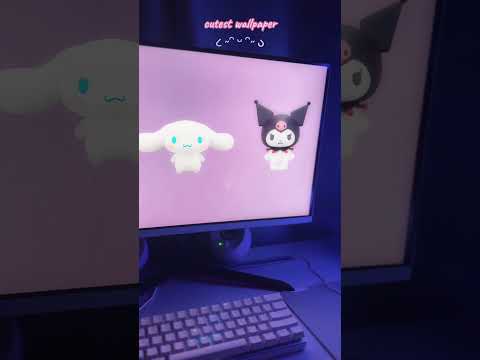 Obsessed with this wallpaper #pcbuild #pcsetup #sanrio #wallpaperengine #hellokitty #sanriocore