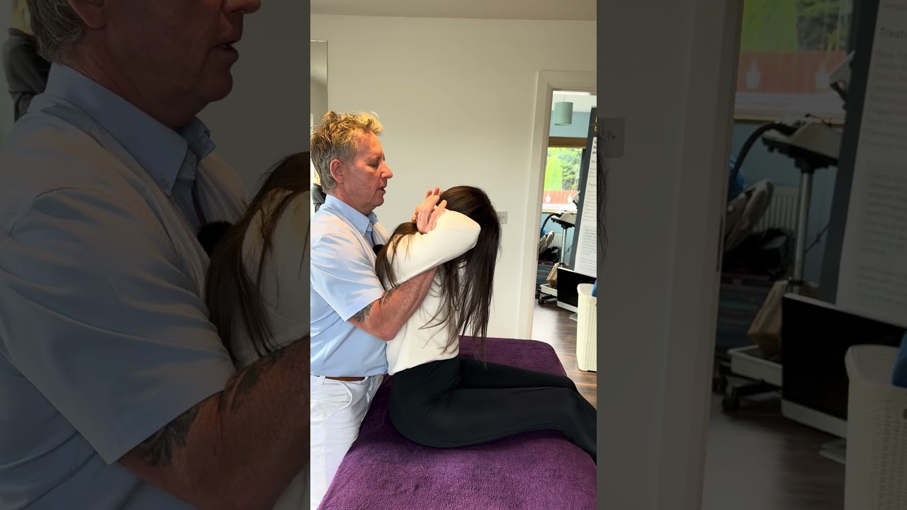 Cervical-Thoracic Junction Adjustment  #osteopathy #chiropractor #physiotherapist