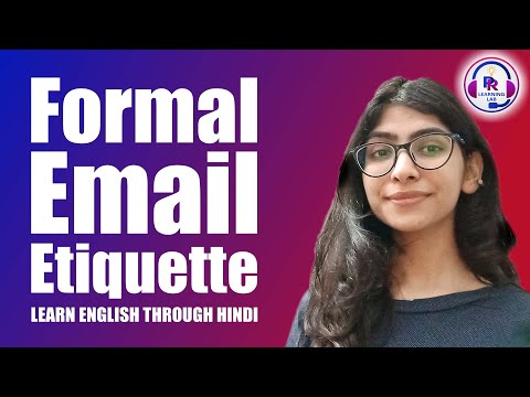 Formal email etiquette | Learn English through Hindi | English Writing | Improve your English
