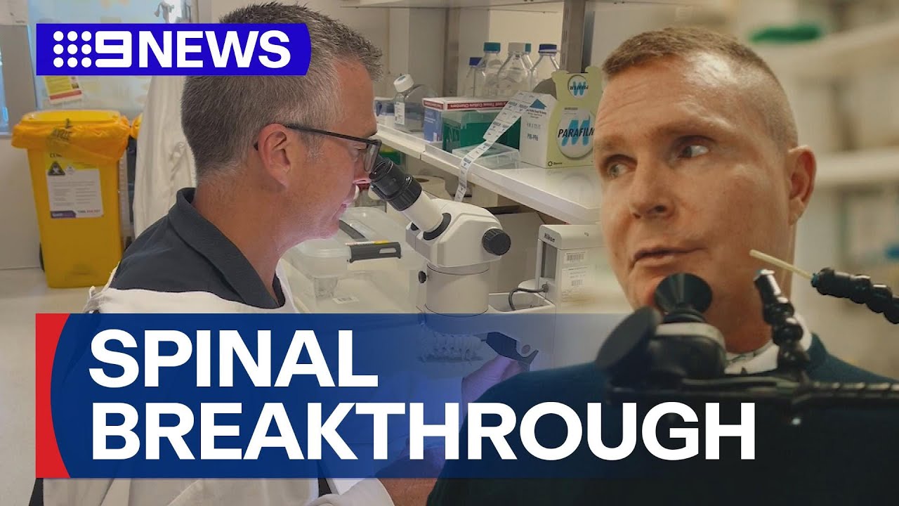 World-first human trial underway to help treat spinal cord injuries | 9 News Australia
