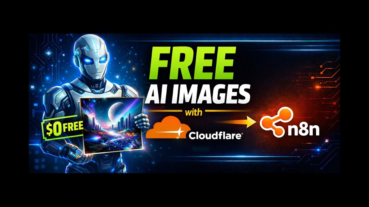 Generate FREE AI Images with Cloudflare + n8n (Step-by-Step Tutorial)