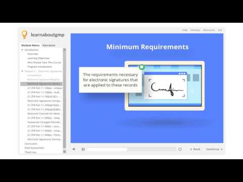 21 CFR Part 11 – Electronic Signatures - Online Course