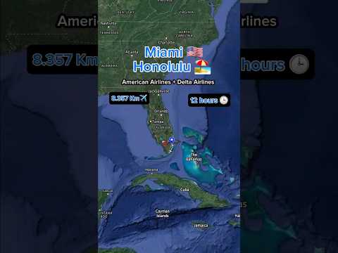 Miami - Honolulu 🇺🇸✈️From Florida to Hawaii. Which of these American states would you live in?