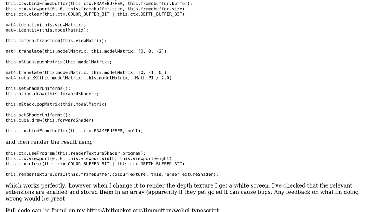 WebGL Framebuffer is Blank