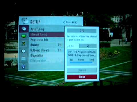 LG TV Signal Diagnostics, factory reset and manual tune - Post Digital Switch-over