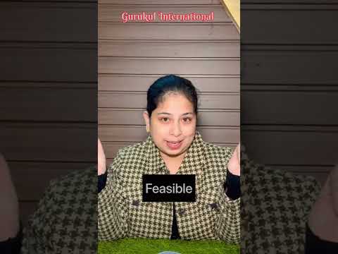 Meaning of word "feasible" #vocabulary #englishgrammar #grammar #ielts #english #ieltspreparation