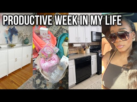PRODUCTIVE WEEK IN MY LIFE | 30 MIN HOME RESET CLEANING ROUTINE, NEW HAIR, HOMEGOODS HAUL