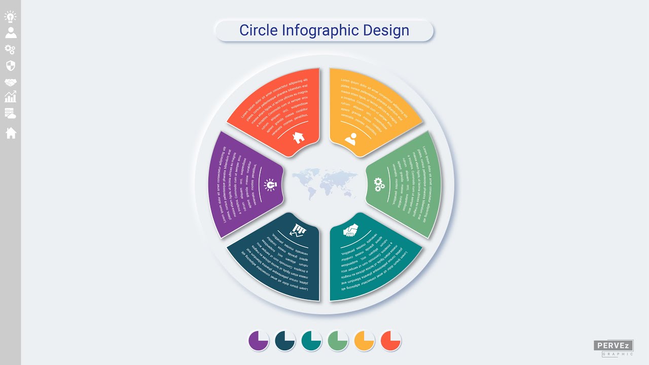 Circle Infographic Design In Adobe Illustrator