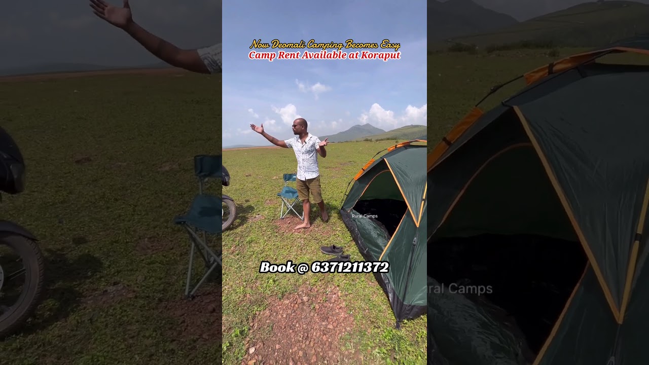Rent your camp at Deomali. Starts from Rs 600. Book @ 6371211372 #ruralcamps #rentacamp #campinglife