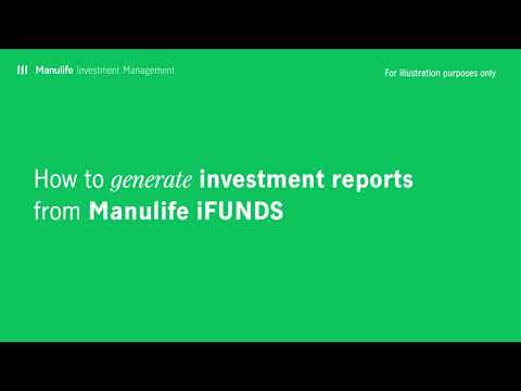 Manulife iFUNDS Customer Report