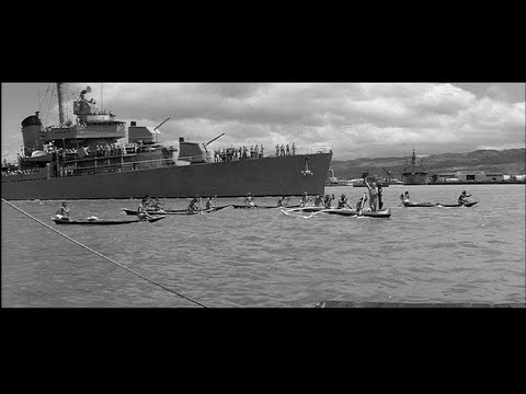 The Destroyer USS O'Bannon (DD-450) in the 1965 movie "In Harms Way"